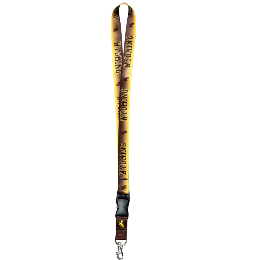 Wyoming Cowboys Bucking Horse Gradient Lanyard | University of